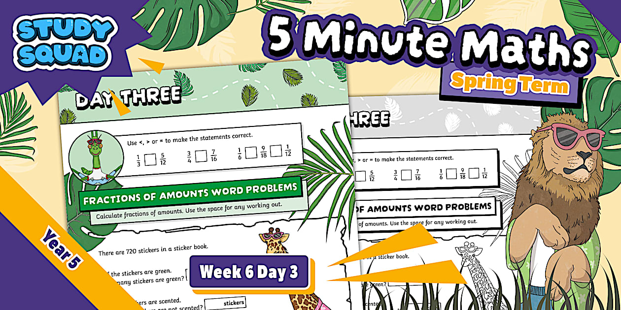 👉 Study Squad 5 Minute Maths - Year 5 Spring - Week 6 Day 3