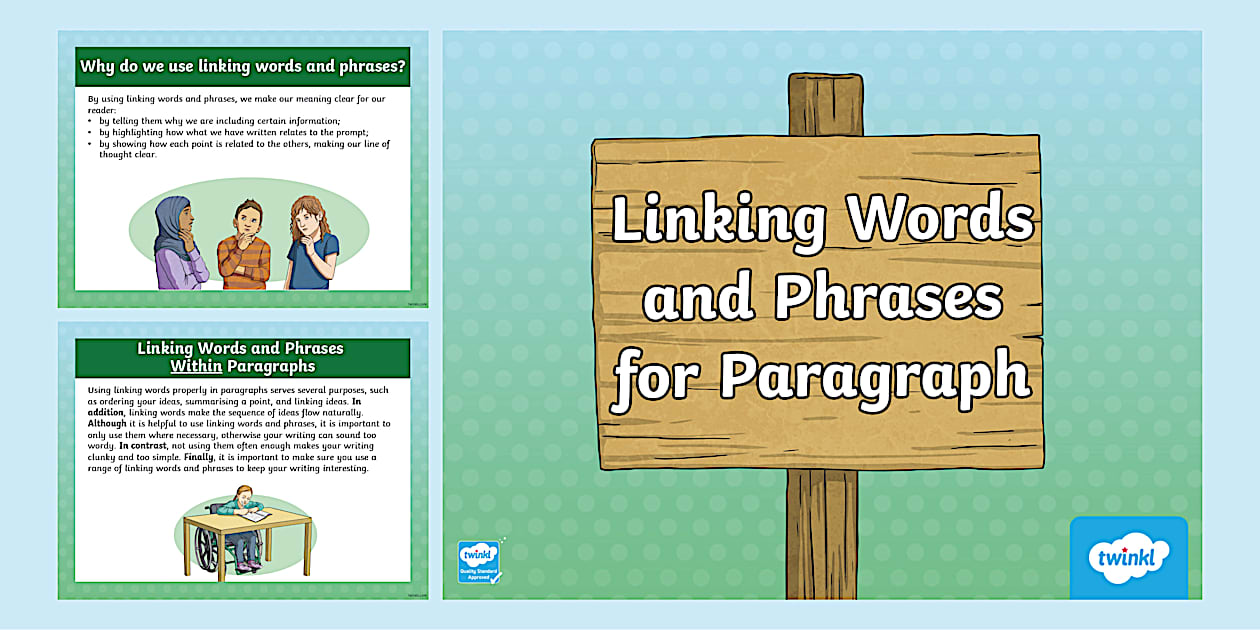 Level 3 Writing: Linking Words & Phrases for Paragraphs