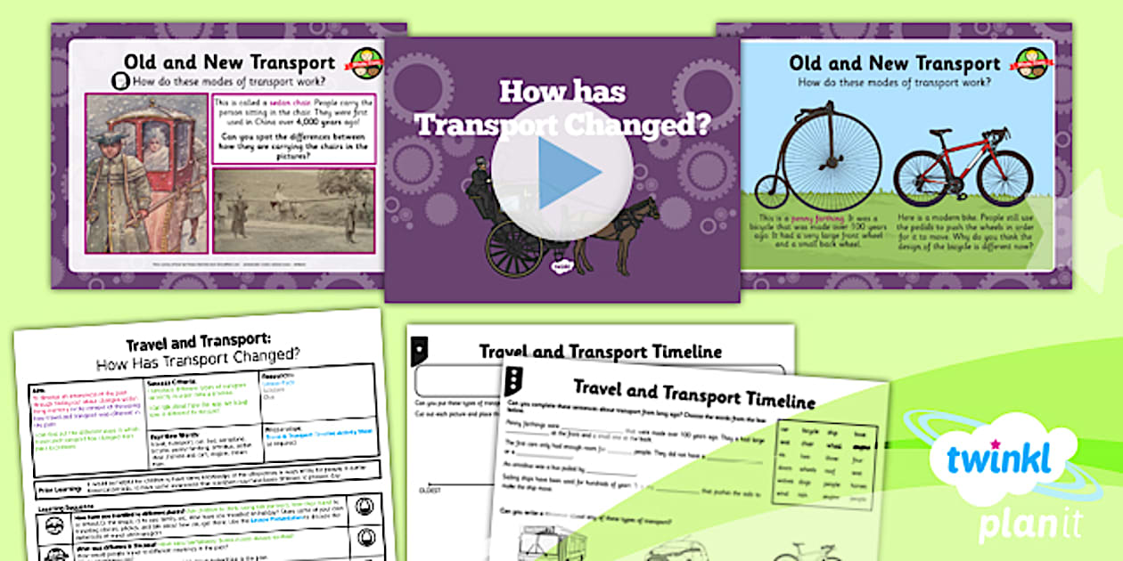 History of Transport - KS1 Lesson Pack (teacher made)