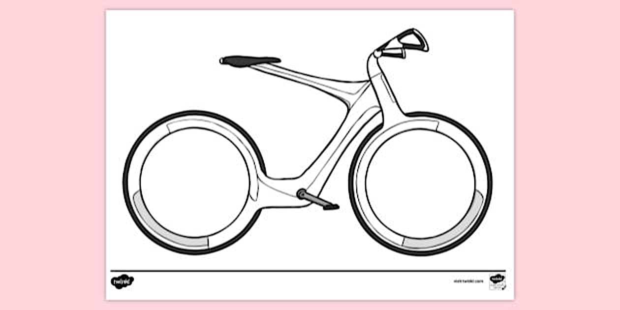 Future Bike Colouring Sheet | Colouring Sheets - Twinkl