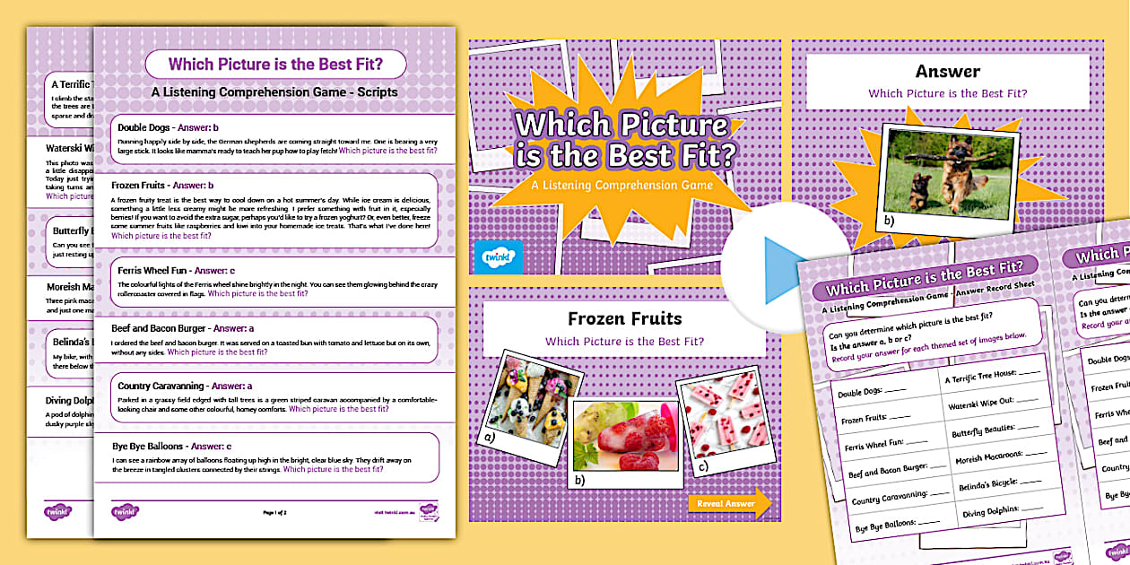 Listening Comprehension Game | Twinkl - Twinkl