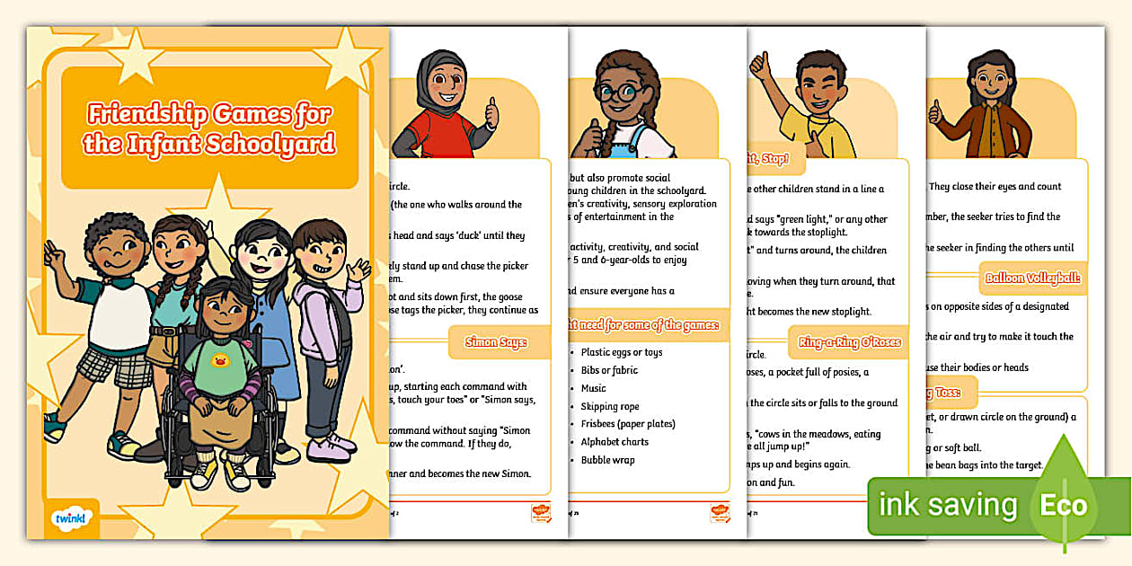 Friendship Games for Infants Booklet (teacher made) - Twinkl