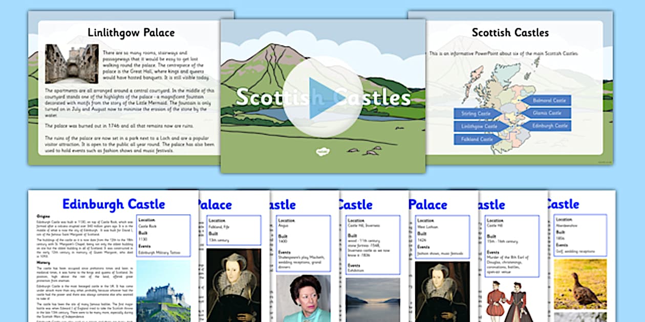Scottish Castles Resource Pack (teacher made) - Twinkl