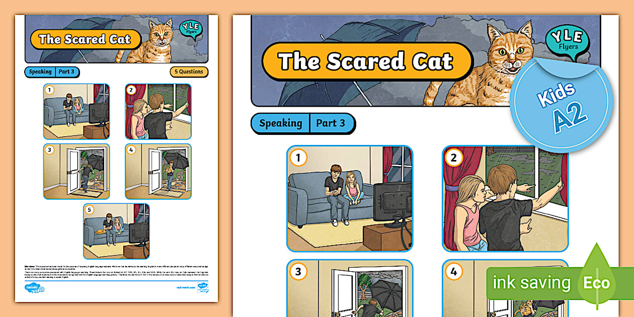 ESL Flyers Speaking Part 3 Worksheet (1) [Kids, A2] - Twinkl