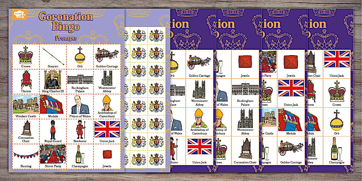 Coronation Bingo | Twinkl Party