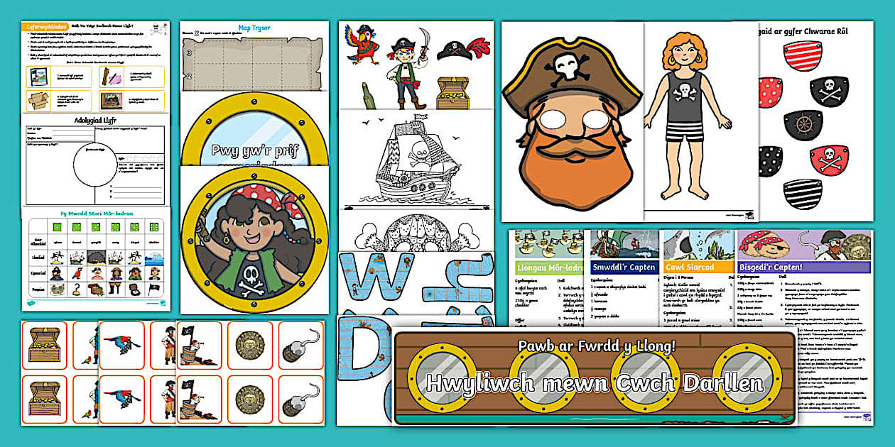 Bachwch Mewn Llyfr: Môr-ladron (Teacher-Made) - Twinkl