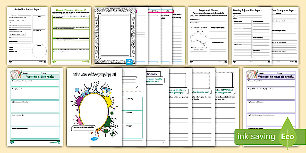 Project Report Writing Templates 3-6 Ι Text Types Ι Twinkl