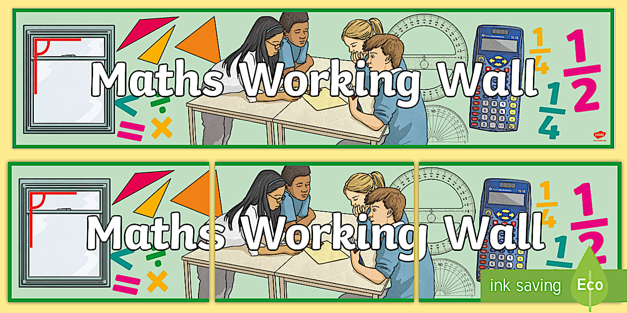 UKS2 Maths Working Wall Display Banner - Twinkl