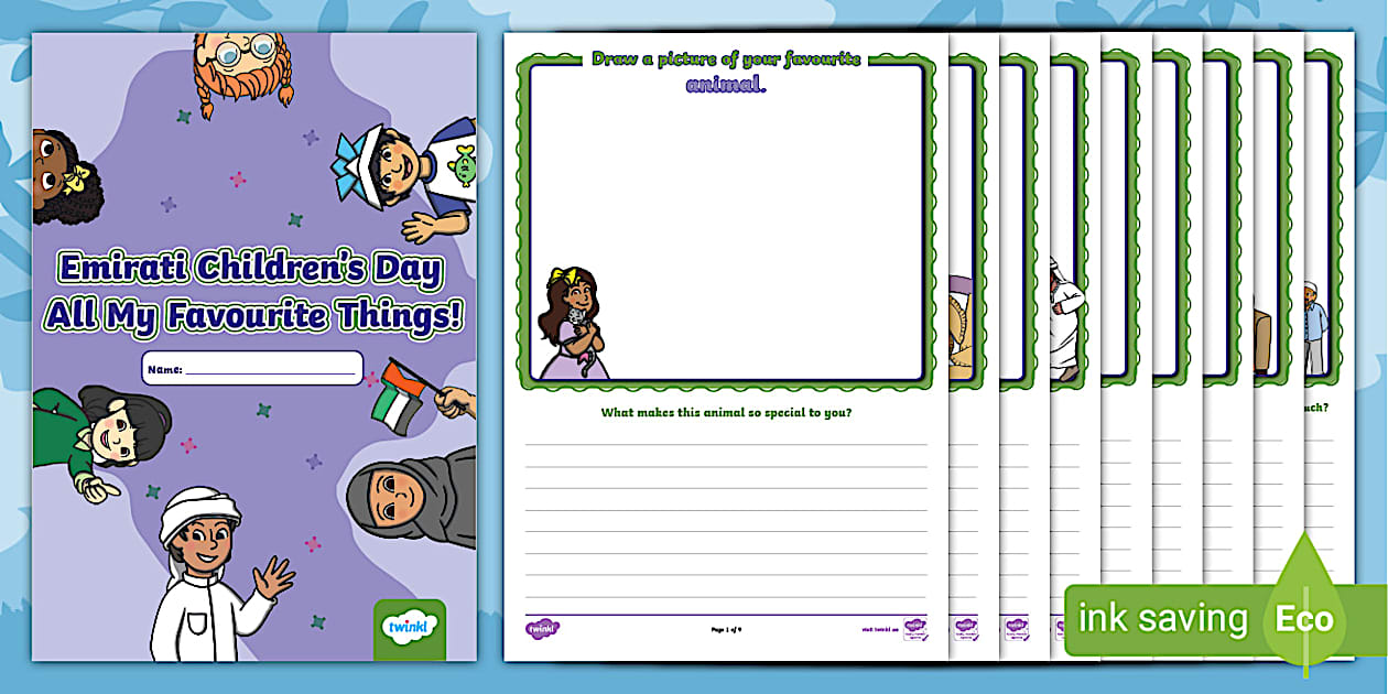 Emirati Children's Day - All My Favourite Things! Booklet