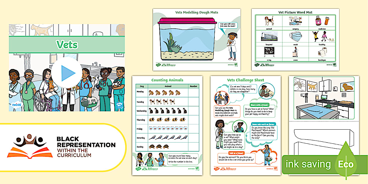 EYFS People Who Help Us: Vets (teacher made) - Twinkl