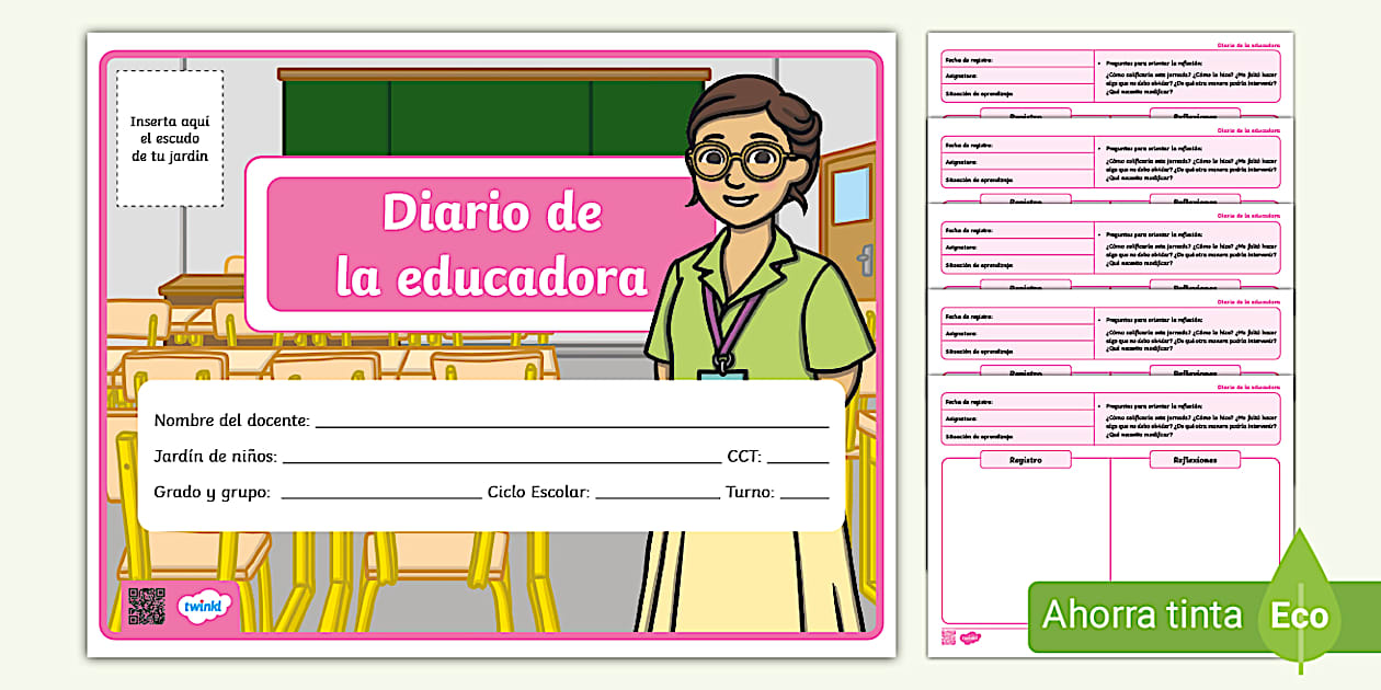 Diario de la educadora (Hecho por educadores) - Twinkl