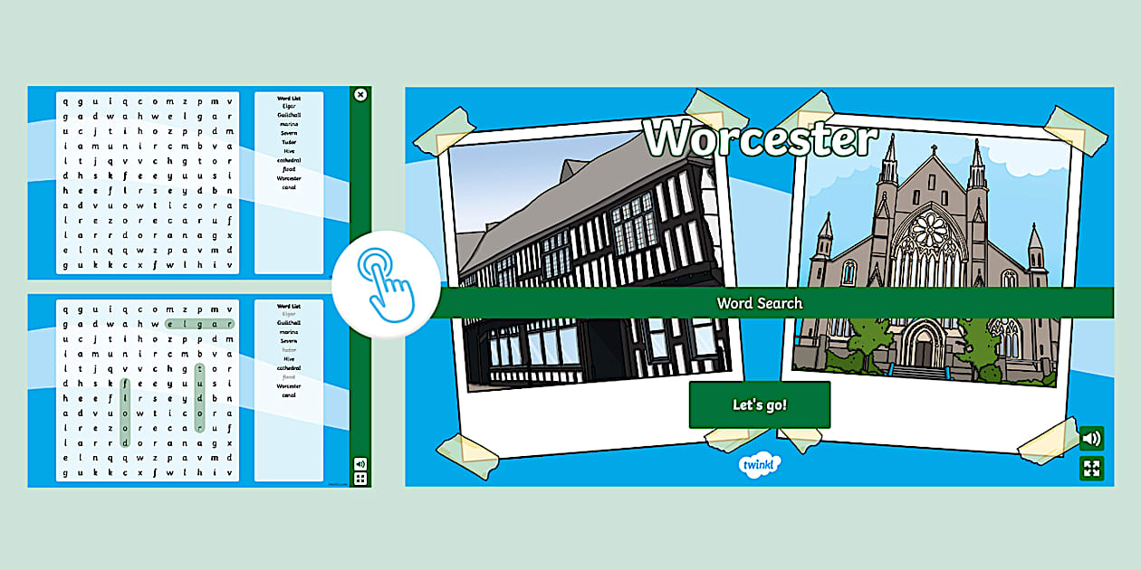 Worcester KS1 Interactive Word Search (Teacher-Made)