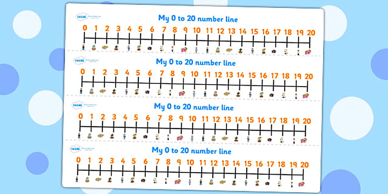 Oliver's Vegetables Number Lines 0 20 (Hecho por educadores)