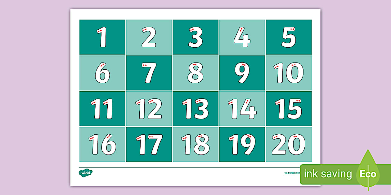 20 Grid (teacher made) - Twinkl