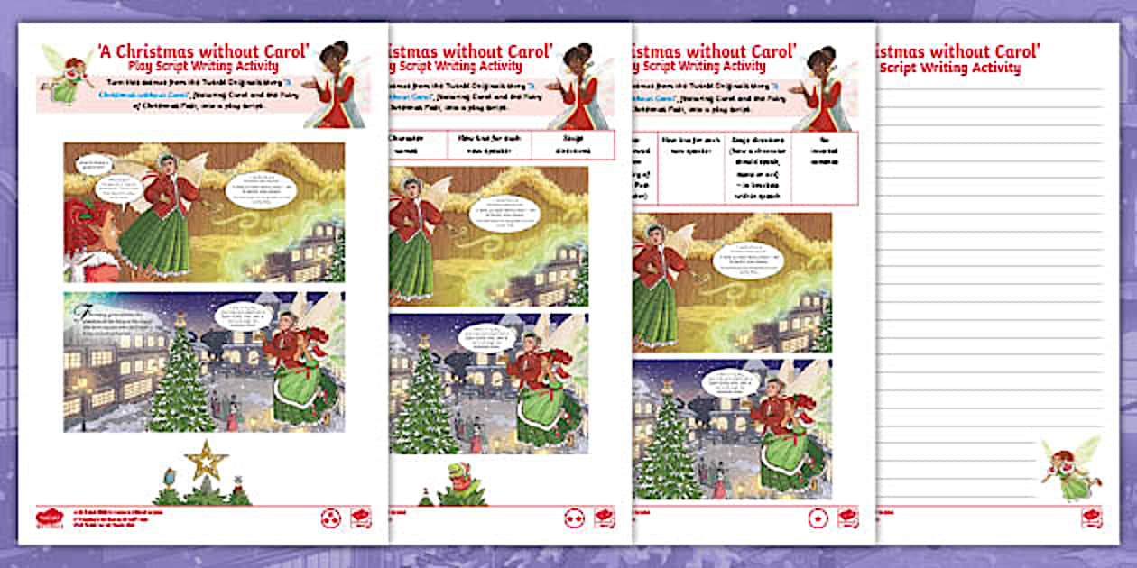 'A Christmas without Carol KS2 Play Script Writing Activity