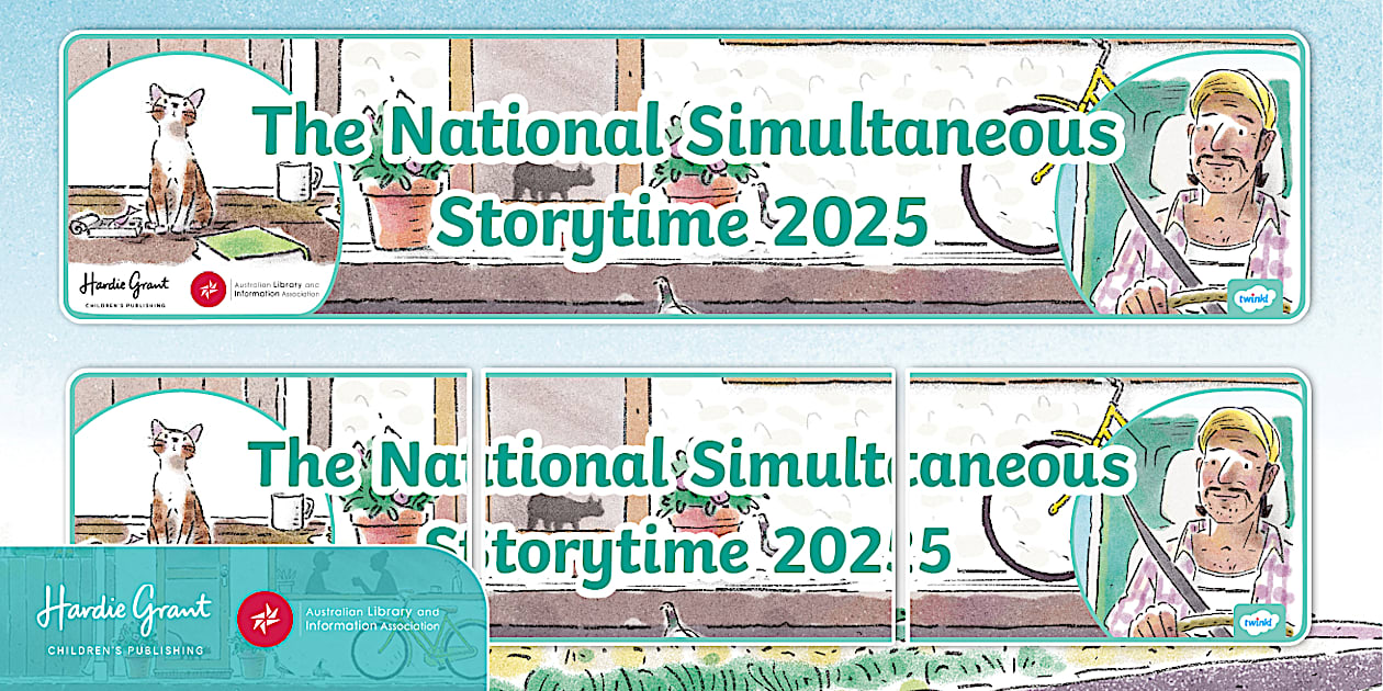 National Simultaneous Storytime 2025 Display Banner - Twinkl