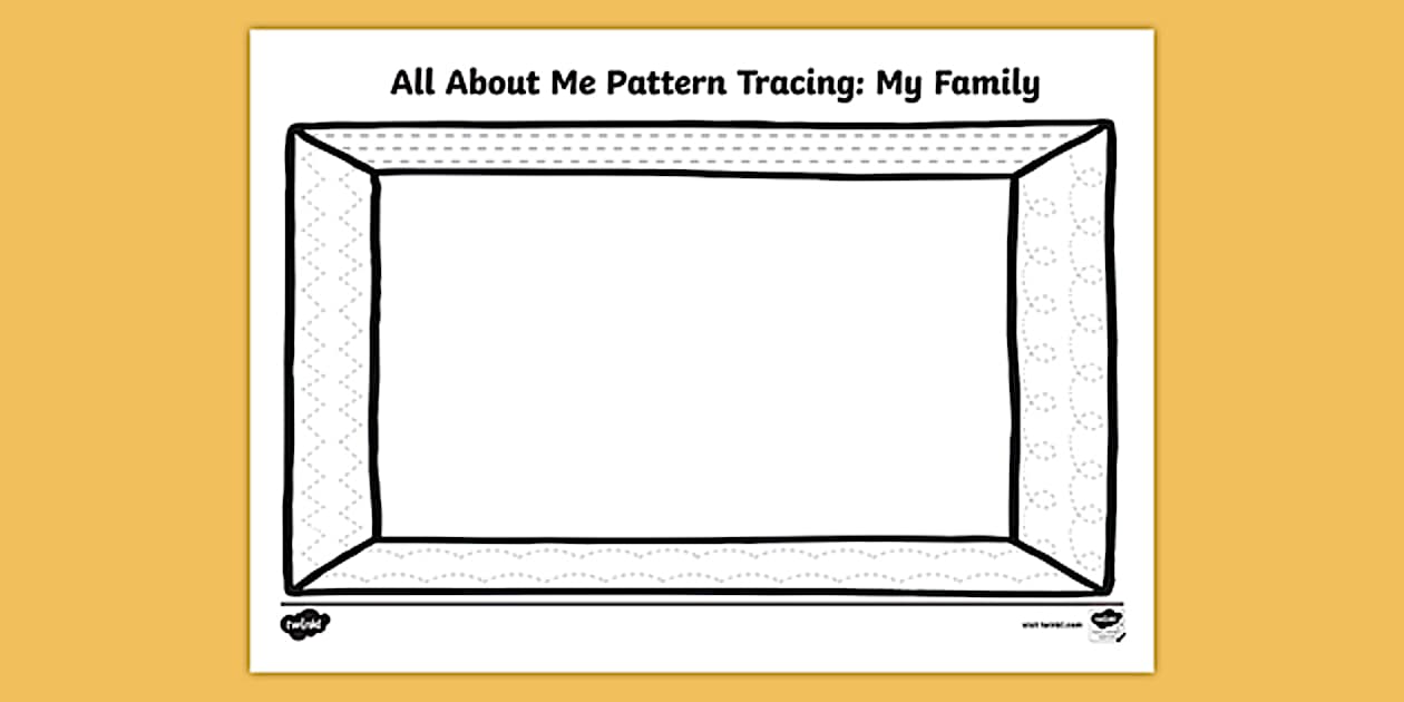 All About Me | Drawing of a Picture Frame | Twinkl | EYFS