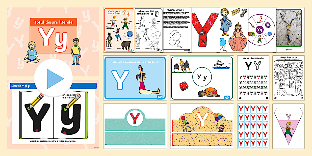 Litera Y – Pachet cu resurse pentru preșcolari - Twinkl
