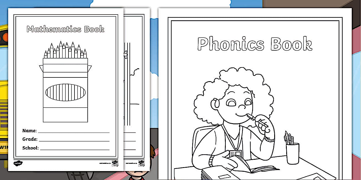 Grade 3 School Themed Editable Book Covers (teacher made)