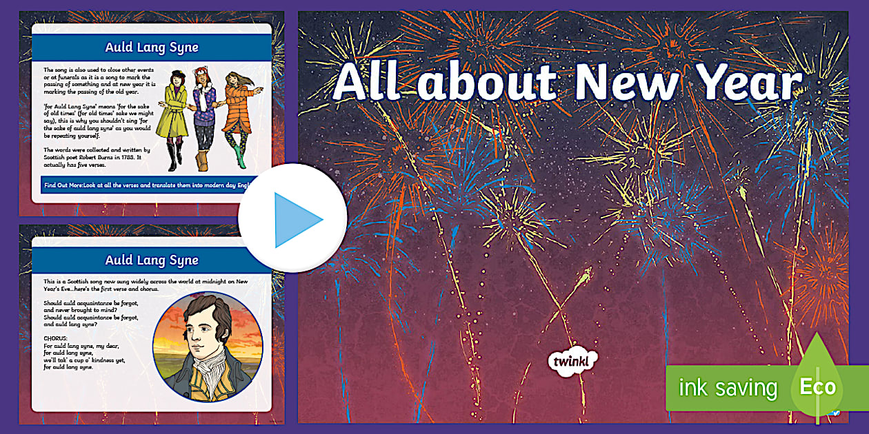 KS2 All about New Year Activity PowerPoint - Twinkl