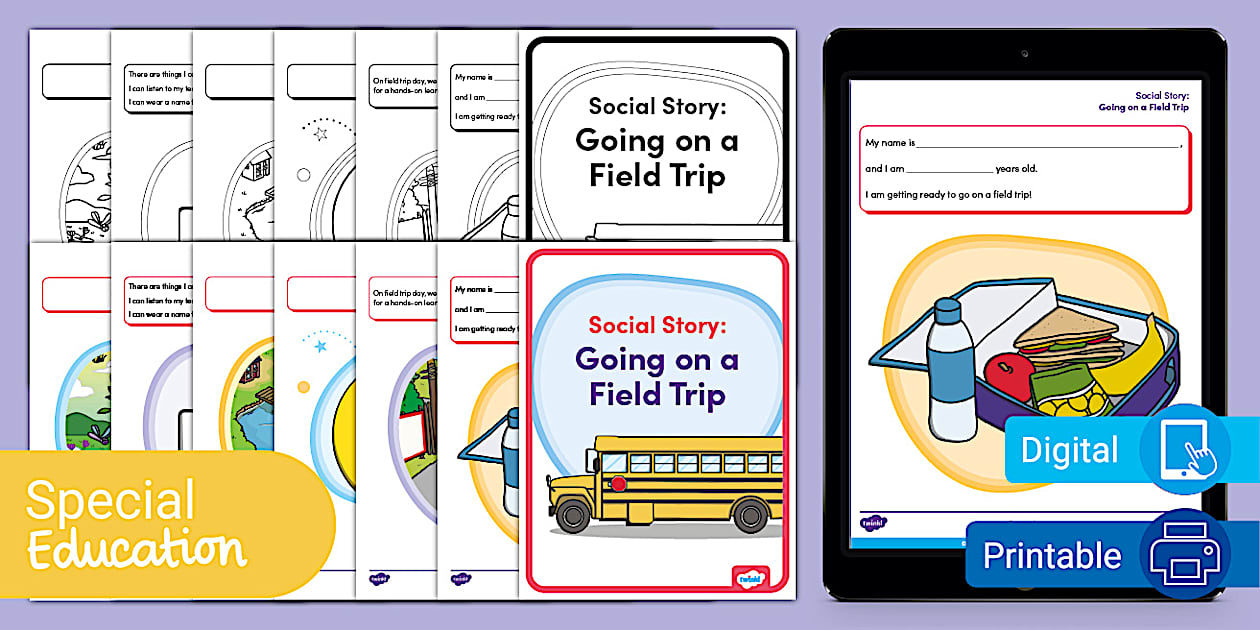 Going on a Field Trip Social Story (teacher made) - Twinkl