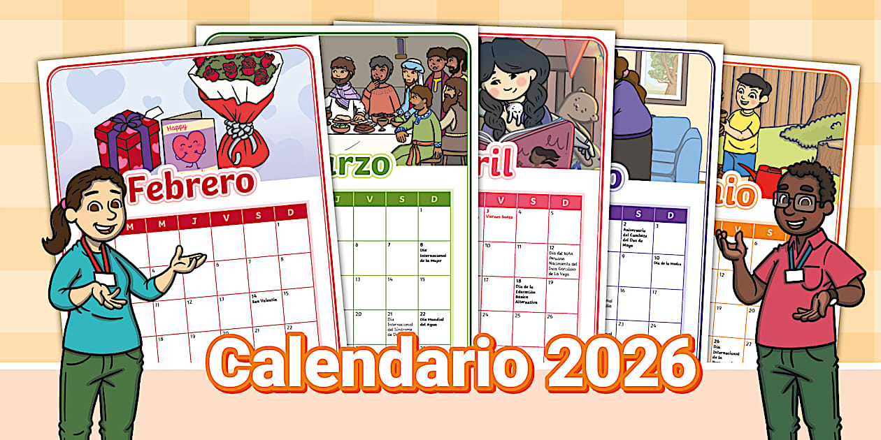 Calendario para el salón de clases 2026 | Twinkl Perú
