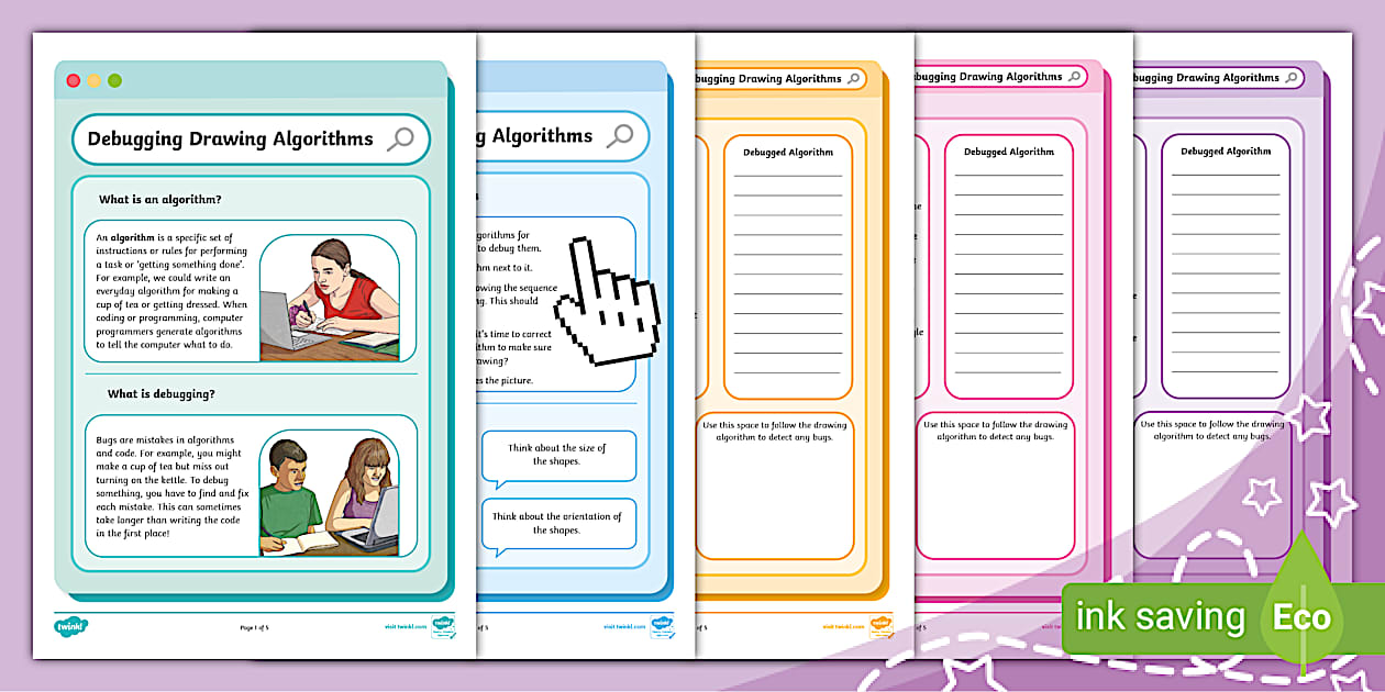 Debugging Drawing Algorithms (Ages 7 - 11) (Teacher-Made)