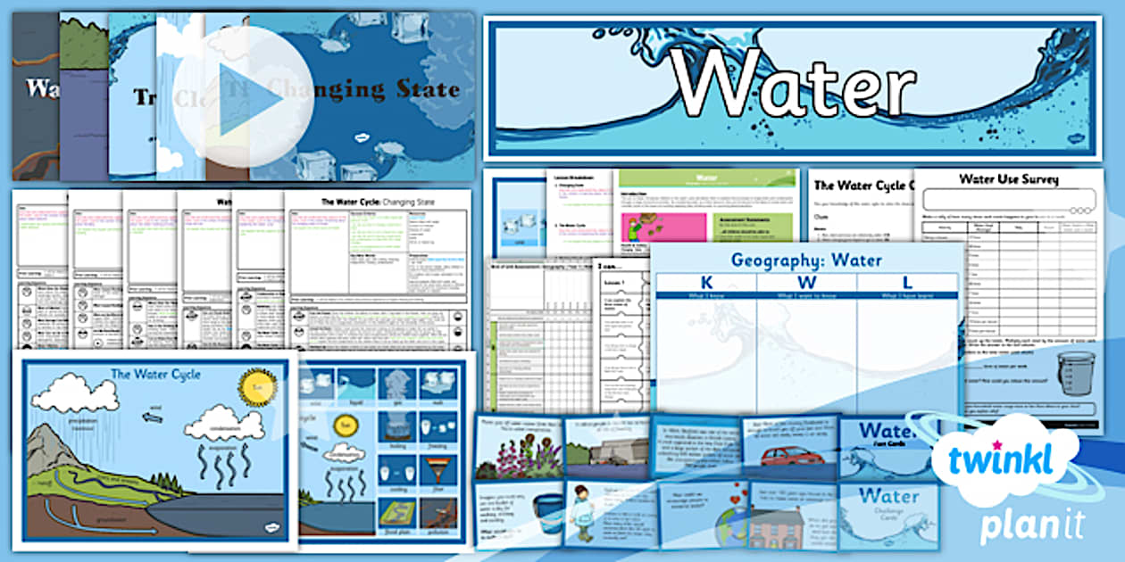 Geography: Water Year 4 Unit Pack (teacher made) - Twinkl