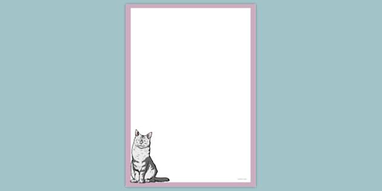 Siberian Cat Page Border | Page Borders | Twinkl - Twinkl