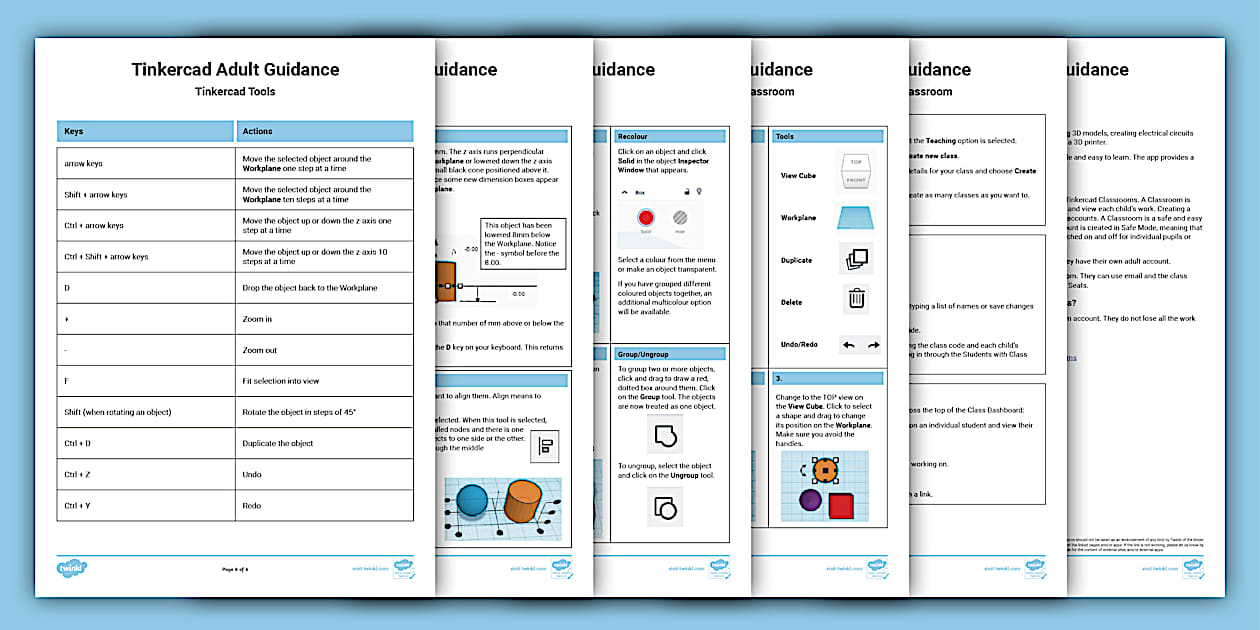 Tinkercad Adult Guidance (Teacher-Made) - Twinkl