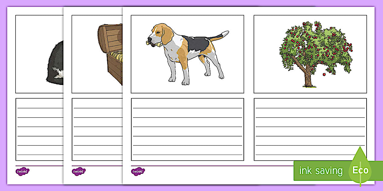 KS2 Simple Sentence Picture Writing Frames - Key stage 2 writing sentences