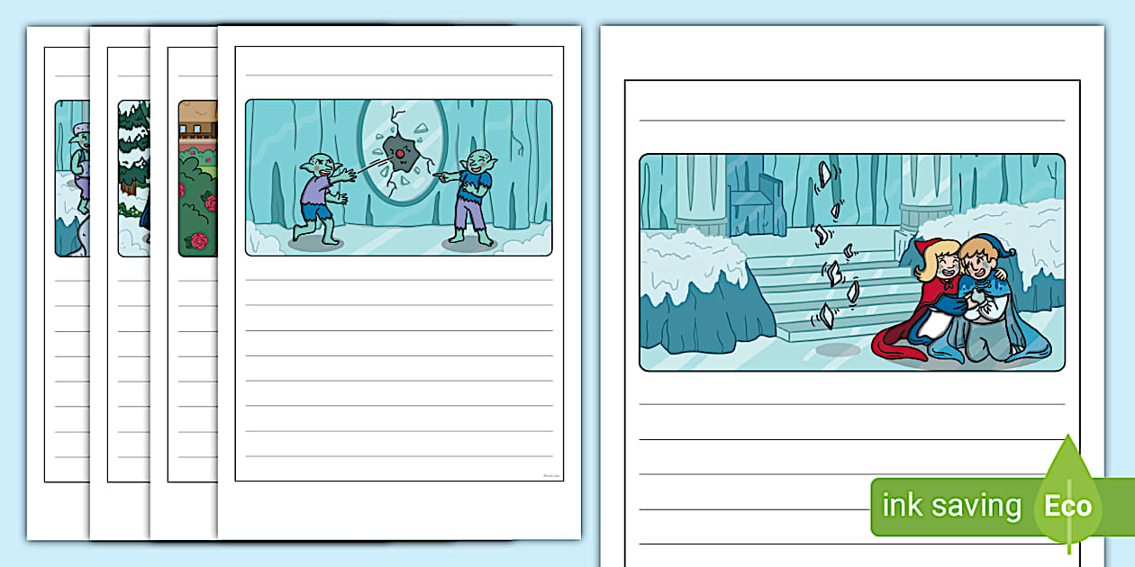 The Snow Queen Writing Frames (Teacher-Made) - Twinkl