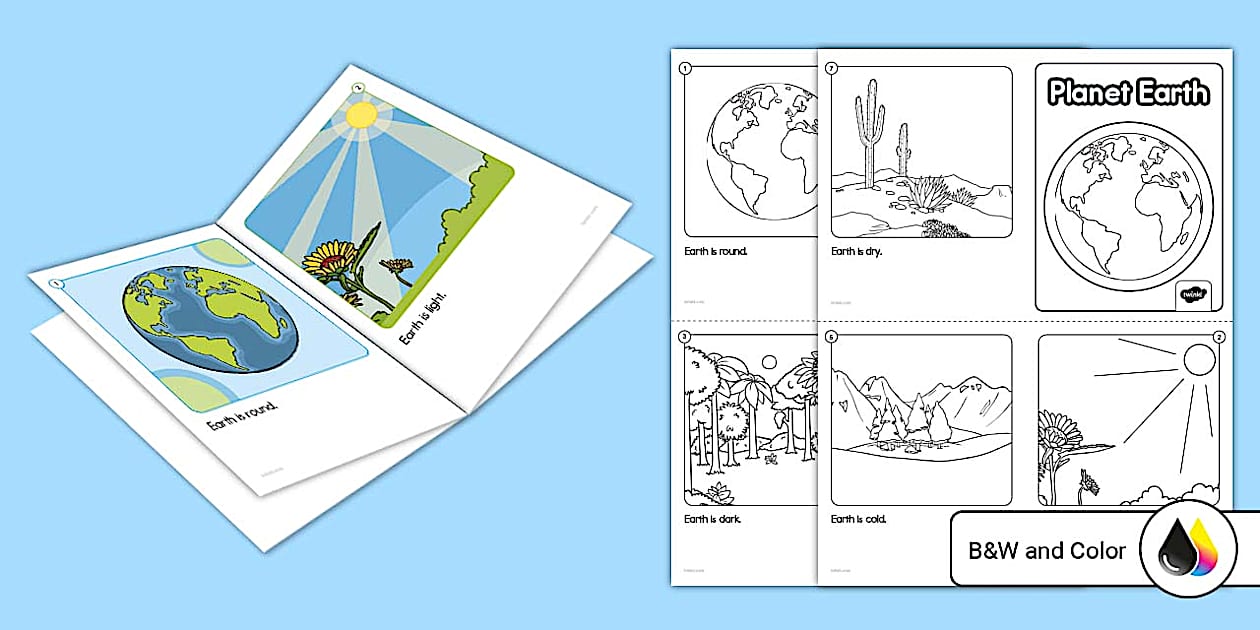 Planet Earth Early Emergent Reader Printable Book - Twinkl