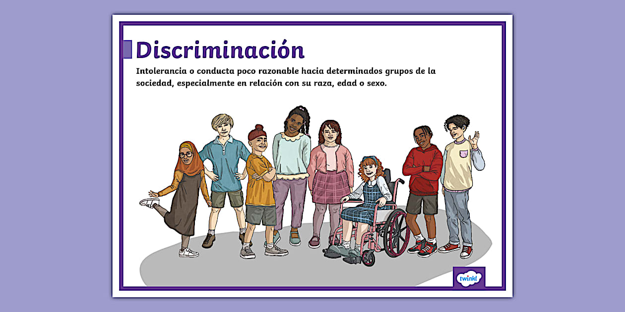Afiche Sobre La Discriminación Materiales Educativos Twinkl