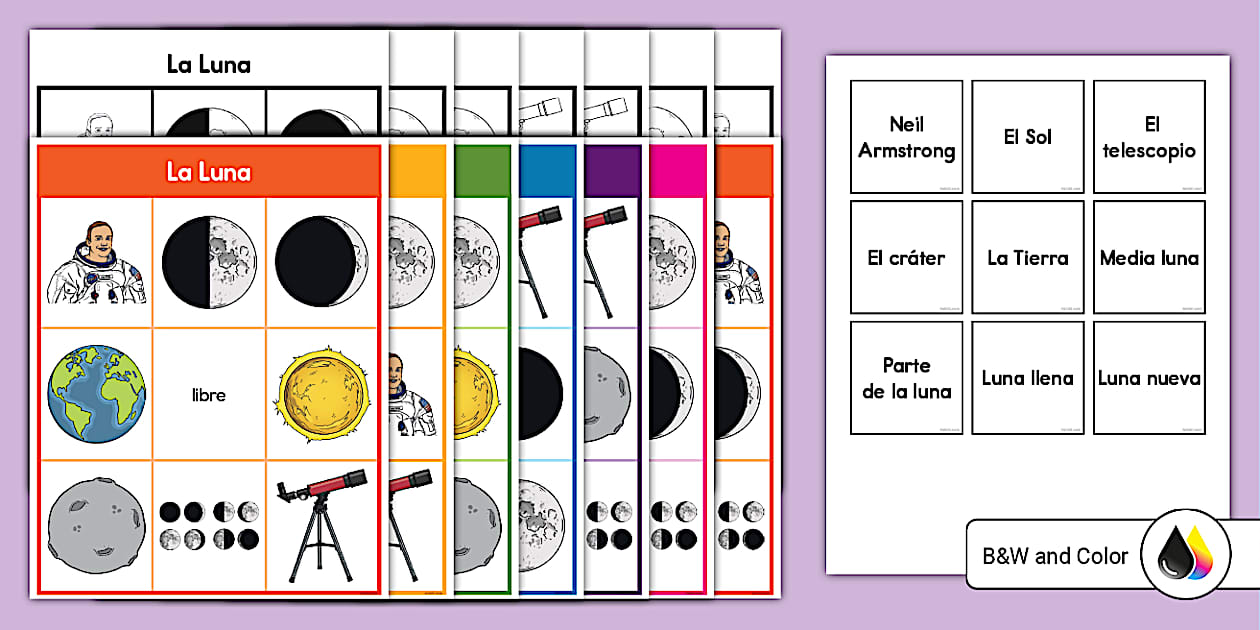 Bingo sobre la luna / Twinkl USA (teacher made) - Twinkl