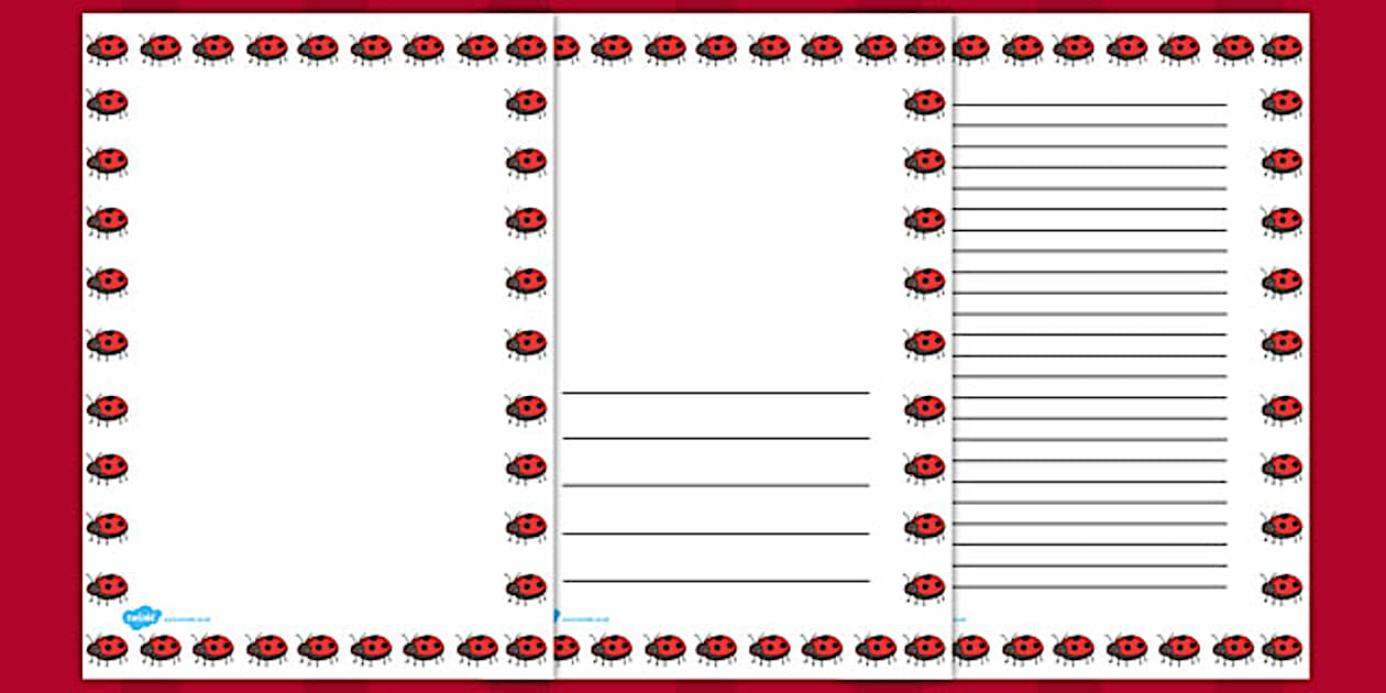 Ladybug Page Border | ELA | Twinkl USA (teacher made)