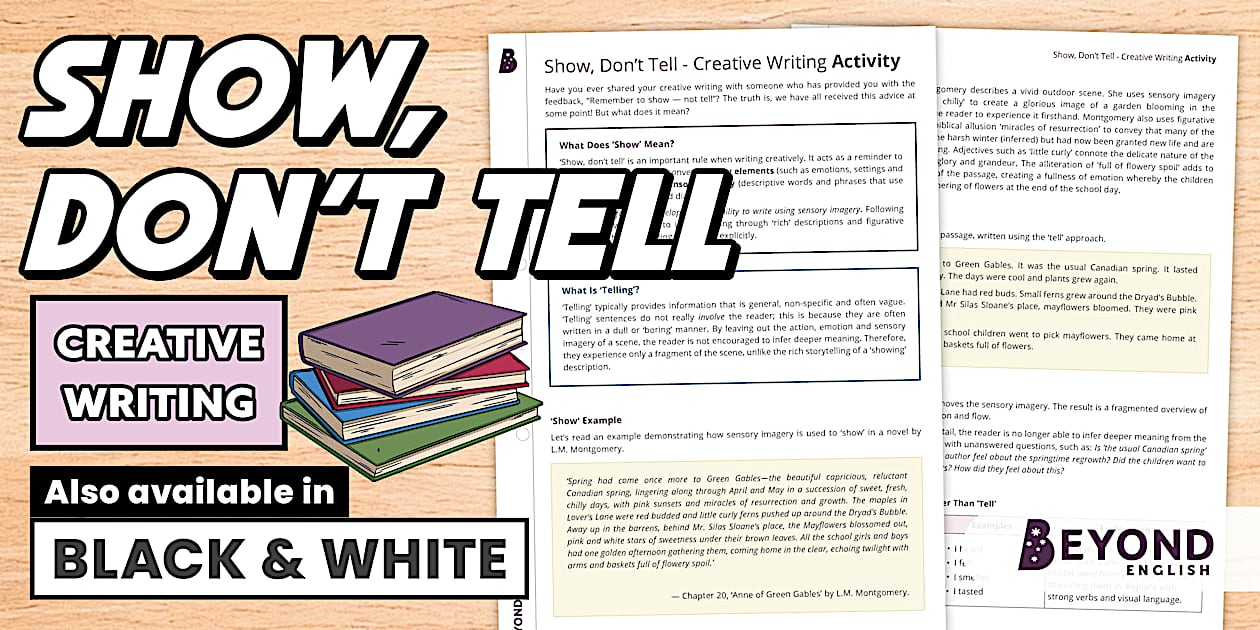 Show, Don't Tell - Creative Writing Activity