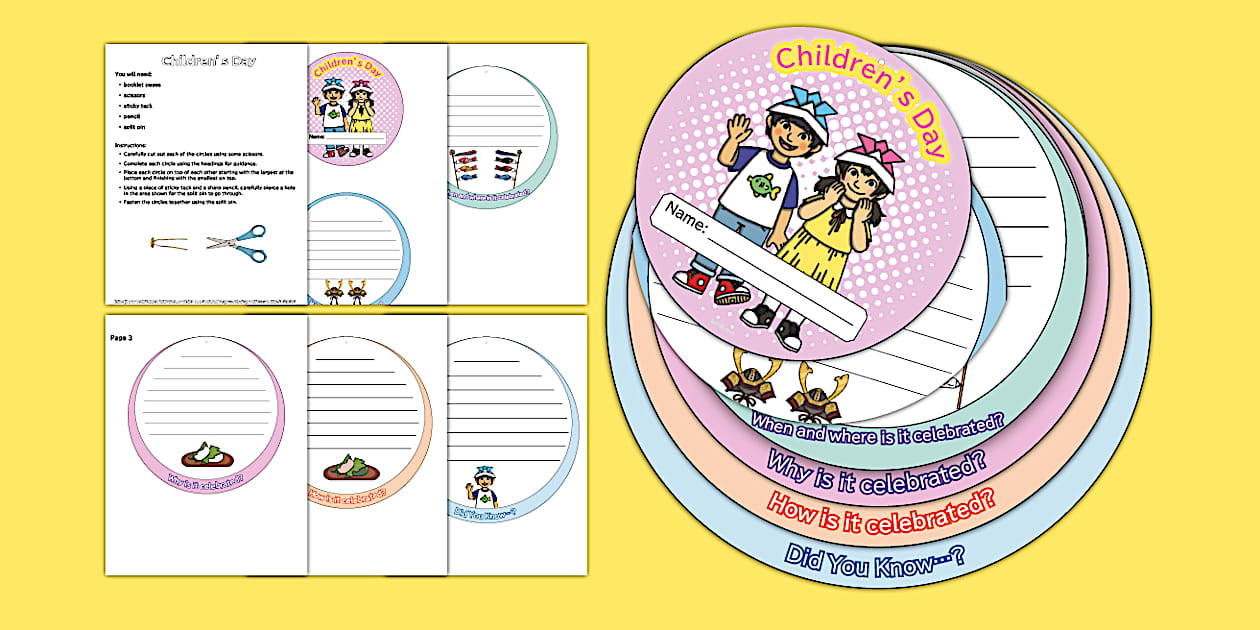 Children's Day Circles Booklet (teacher made) - Twinkl