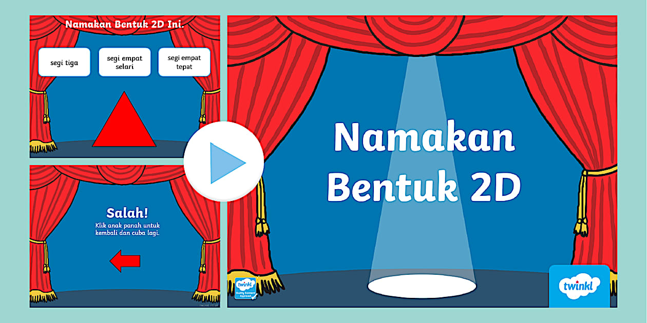 Kuiz Namakan Bentuk 2D PowerPoint - Twinkl