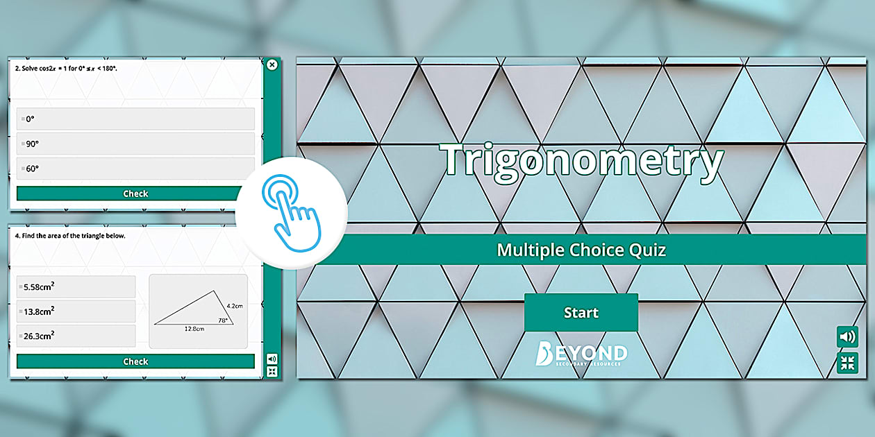 Trigonometry Multiple Choice Questions (teacher made)