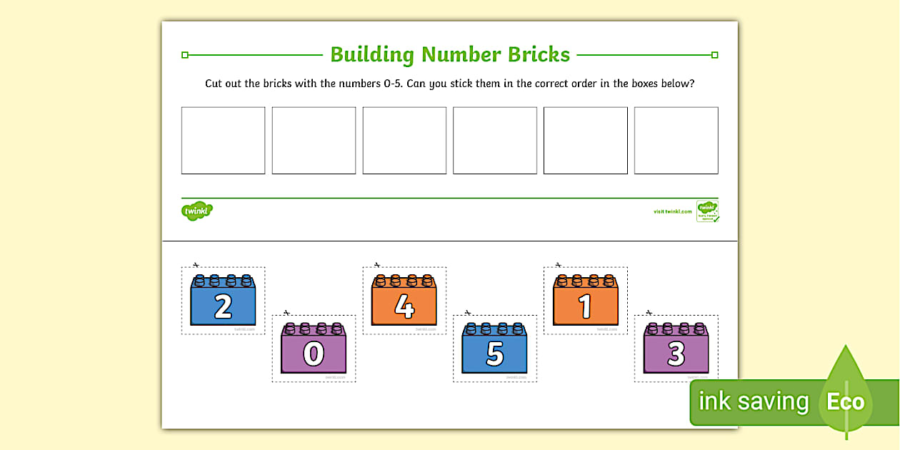 👉 Building Number Bricks 0-5 | EYFS Maths (teacher made)