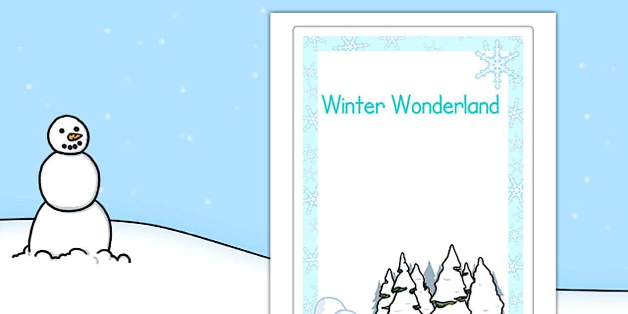 Winter Wonderland Poster - Classroom Management - Twinkl