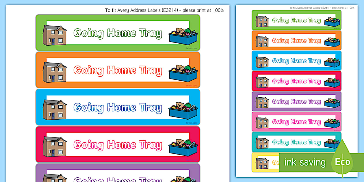 Editable Going Home Tray Labels (teacher made) - Twinkl
