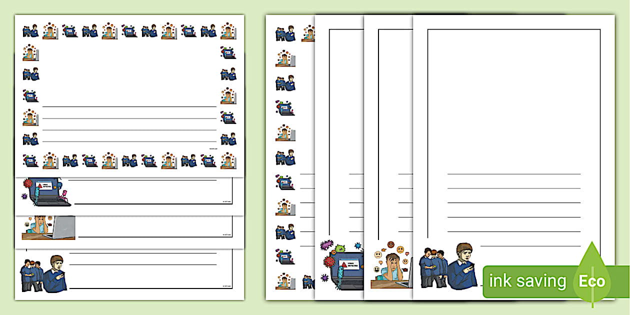 KS2 Digital Literacy Page Borders - KS2 (teacher made)