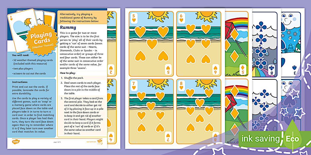 Playing Cards (Weather-Themed)