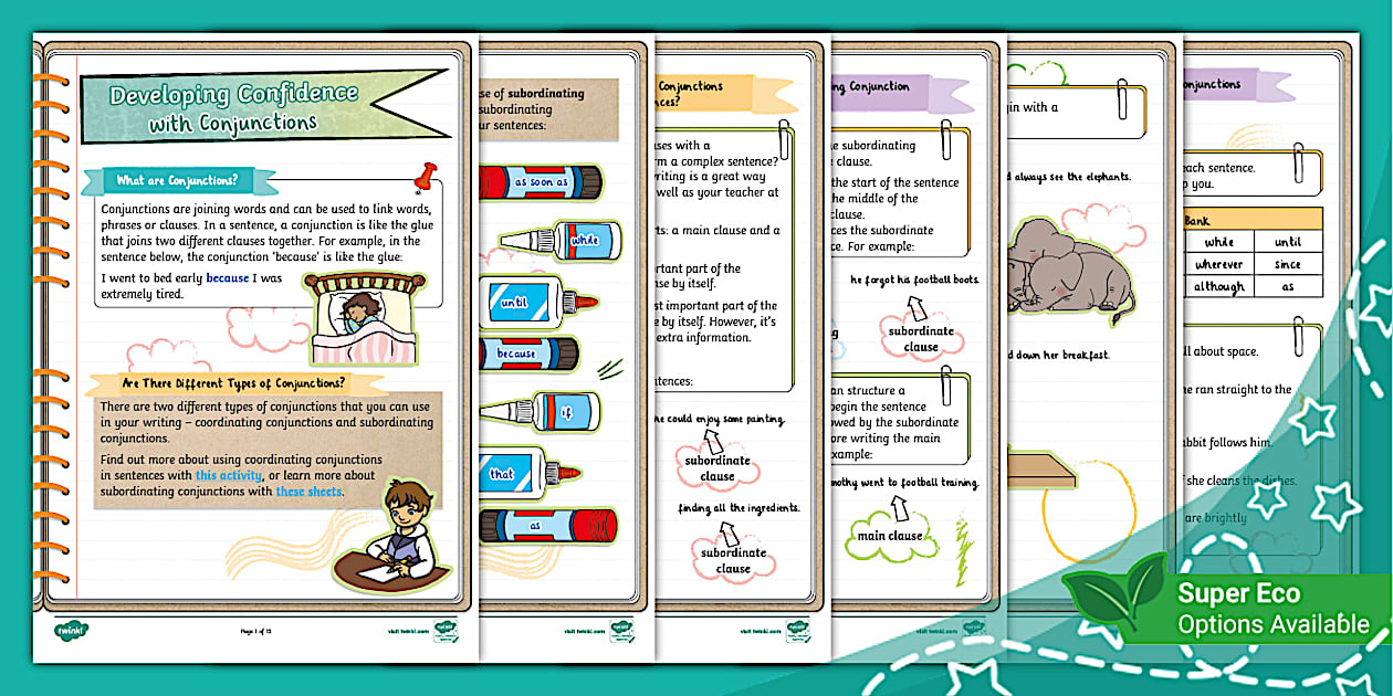 Developing Confidence with Conjunctions (Ages 7 - 8)