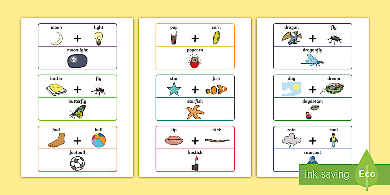 Cursive Compound Word Matching Game (professor feito)