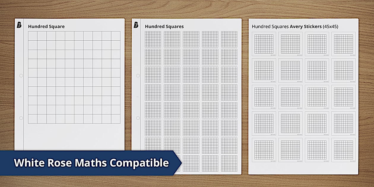 👉 Blank 100 Squares (Teacher-Made) - Twinkl