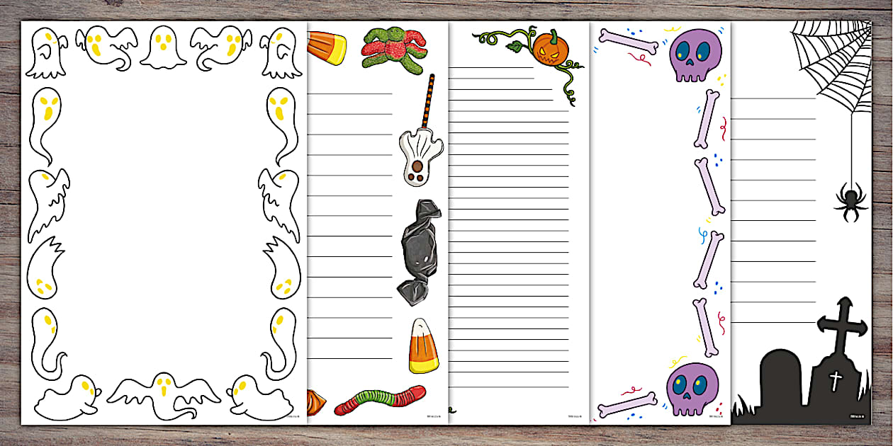 Editable Halloween Page Borders (Lehrer gemacht) - Twinkl