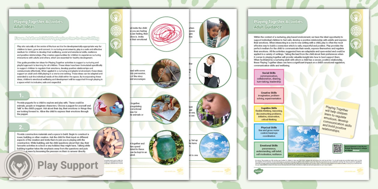 Playing Together Activities Adult Ideas - Twinkl